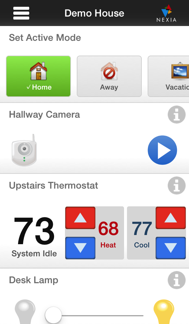 iPhone app dashboard 1 - Nexia - Nexia™